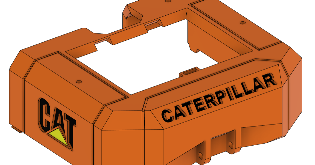 Caterpillar reat engine cover For RC Excavator by Br2ee_ | Download ...