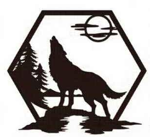 4pcs Decorative Frames Elk Deer Wolf Bear Hexagonal by Jura Švébiš ...