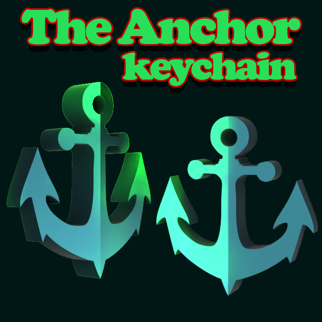 Anchor keychain by 3d Print Hub | Download free STL model | Printables.com