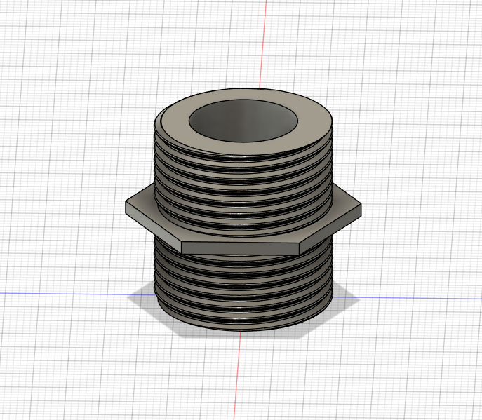 Gardenhose 3/4" male thread adapter by ueda | Download free STL model ...