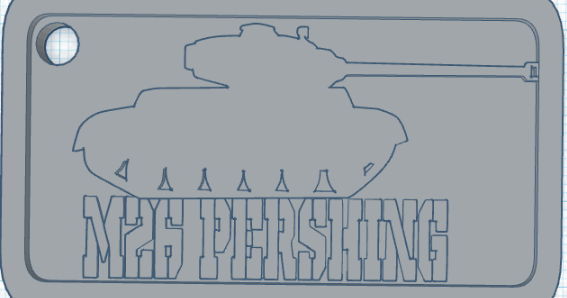 M26 Pershing keychain by jetse_3d | Download free STL model ...
