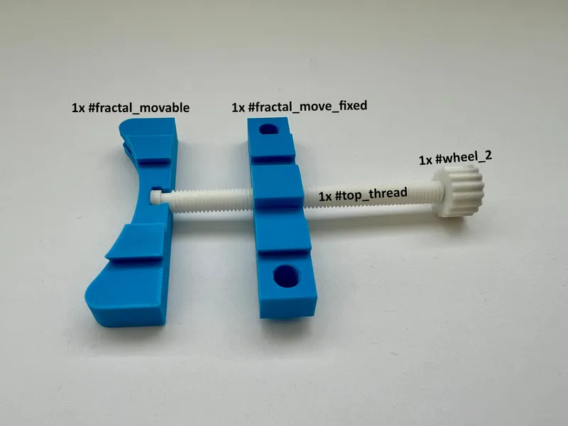 Tilt-lift table with fractal vice (100% 3D printed no extra parts ...