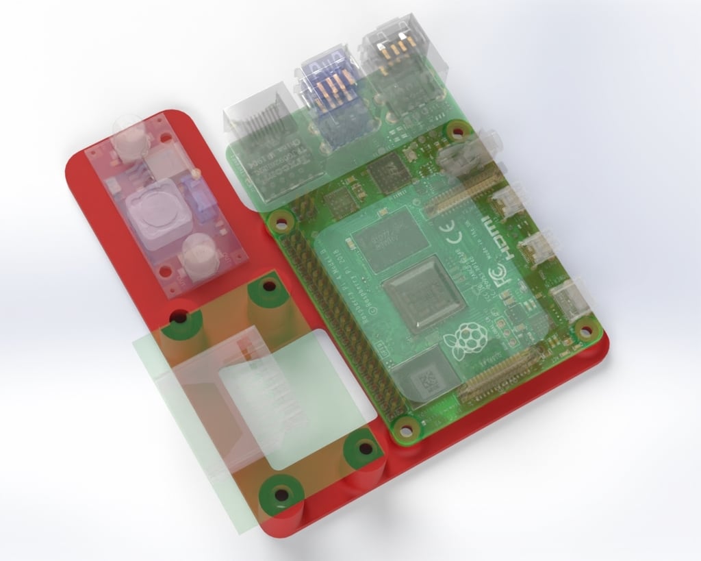 Anycubic I3 Mega - Raspberry Pi and LM2596 buck converter support ...