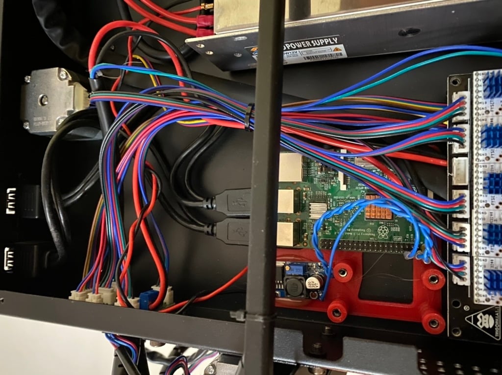 Anycubic I3 Mega - Raspberry Pi and LM2596 buck converter support ...