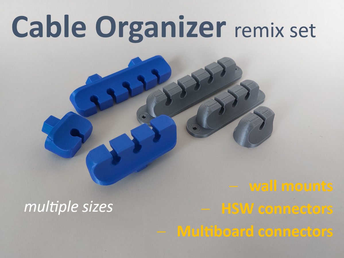 Cable Organizer mods: Wall mount | Honeycomb (HSW) | Multiboard by meet ...