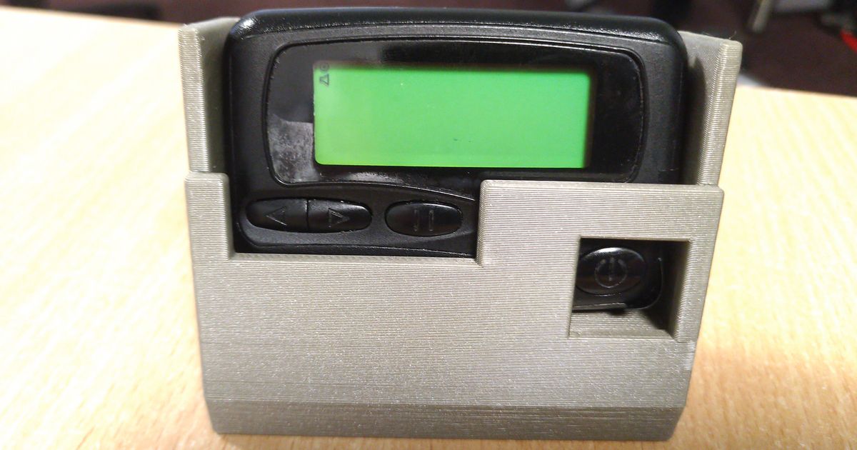Desktop Pager Holder by brett | Download free STL model | Printables.com