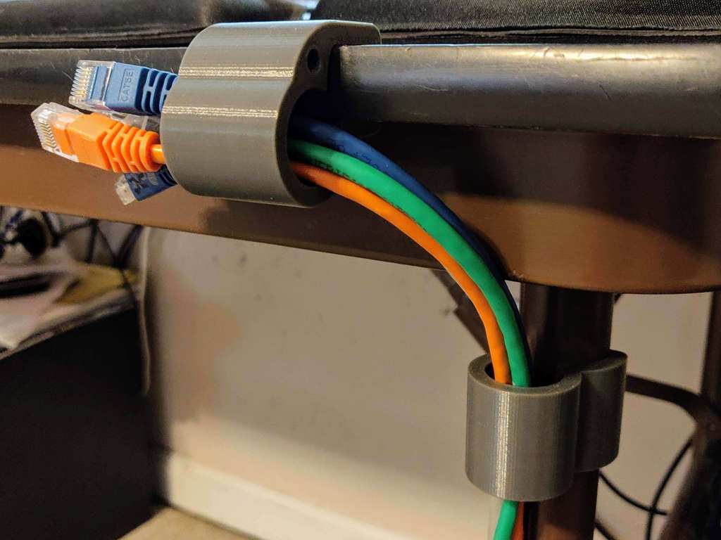 Folding Table Wire Management Clip by John U | Download free STL model ...