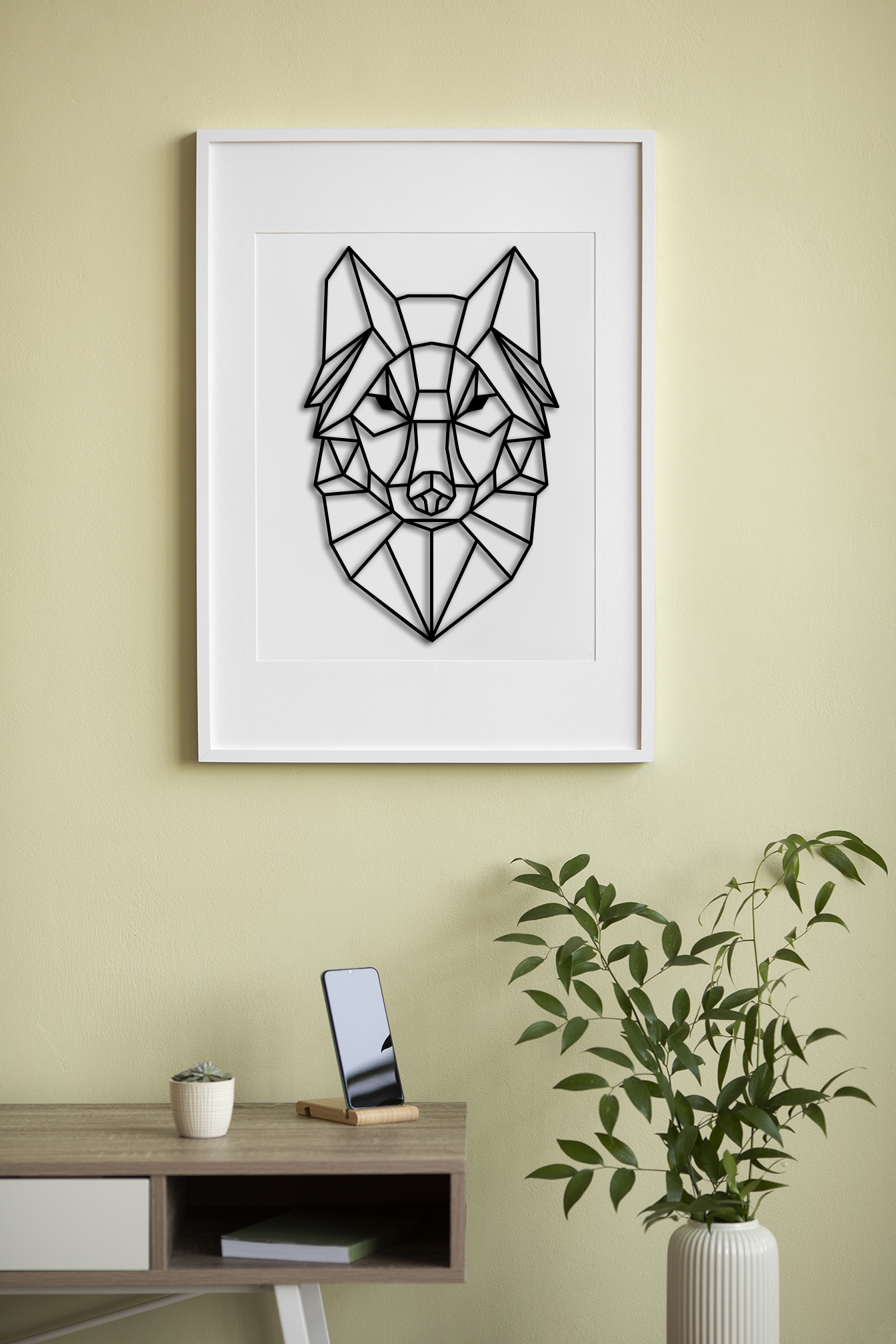 Geometric Wolf Wall Art by Neewix | Download free STL model ...