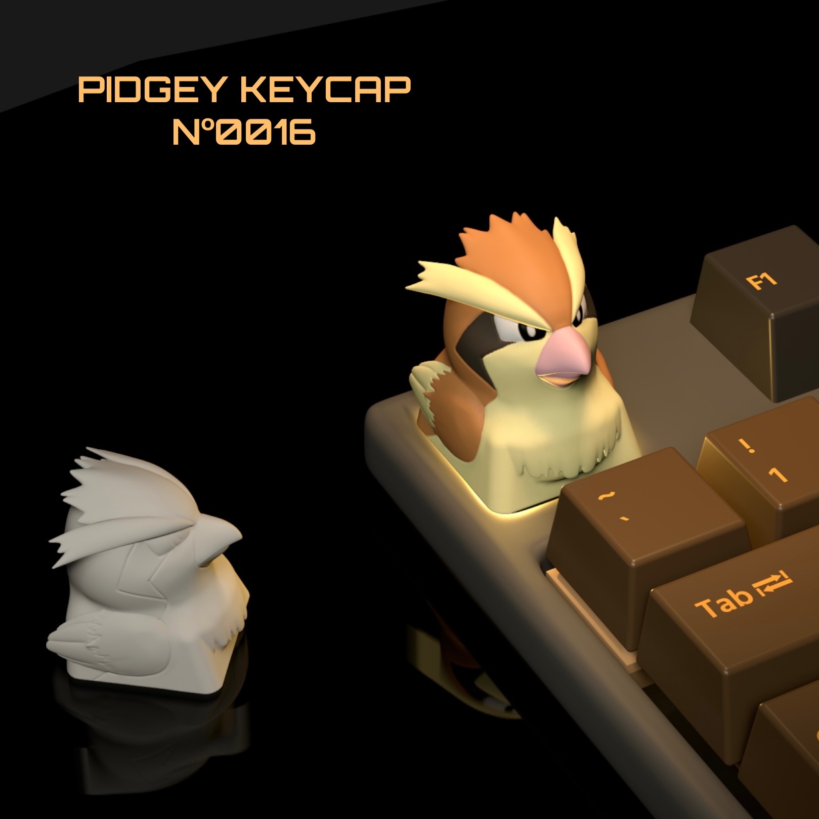 PIDGEY KEYCAP Nº0016 by Creative Dicks | Download free STL model ...