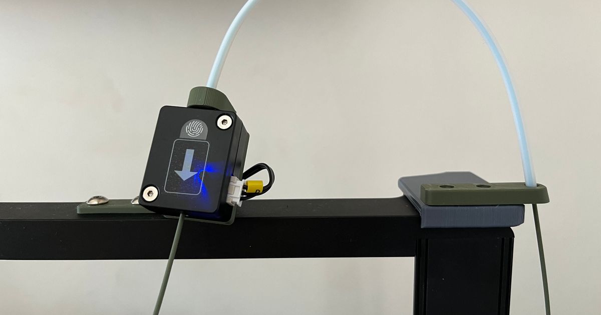 Ender 3 v3 KE Filament Sensor Mount with PTFE Guide by fatmax ...