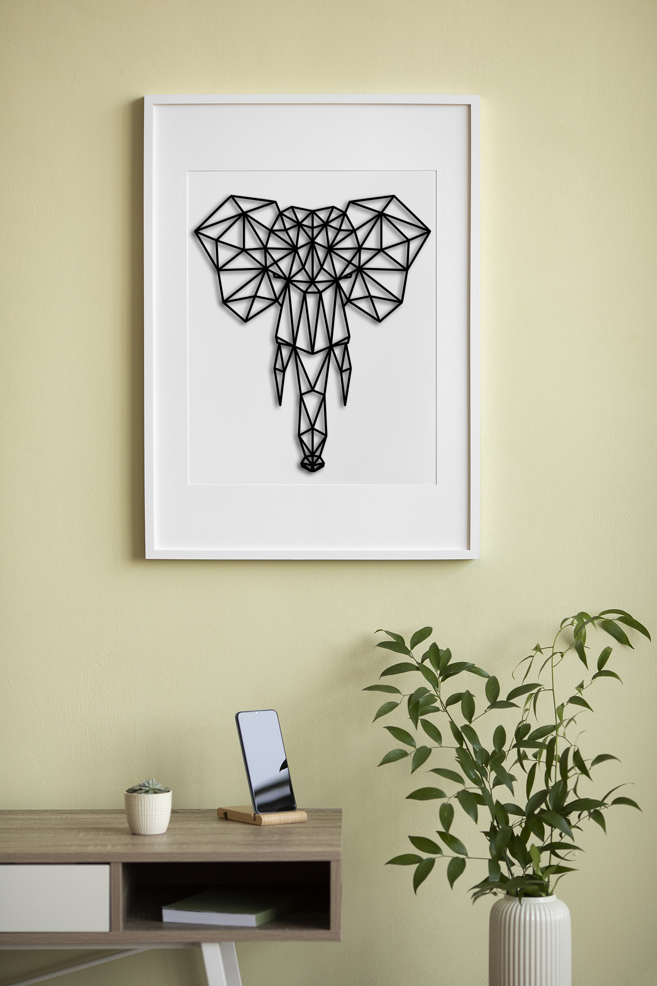Geometric Elephant Wall Art by Neewix | Download free STL model ...