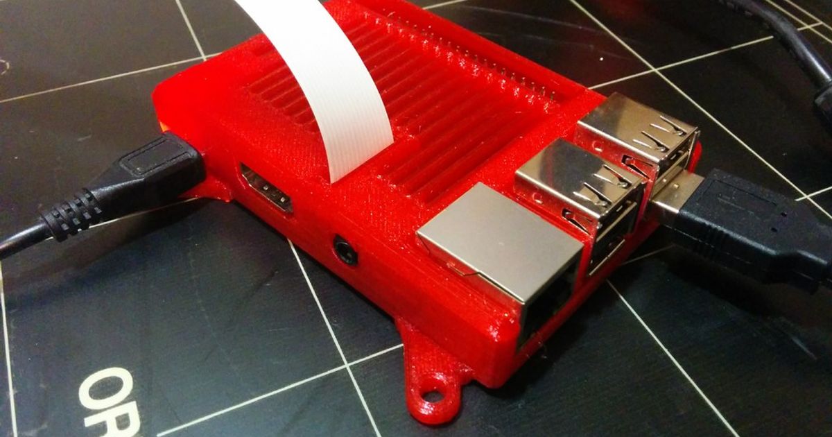 Raspberry Pi Snug Case with 75mm VESA Mounts by John U | Download free STL model | Printables.com