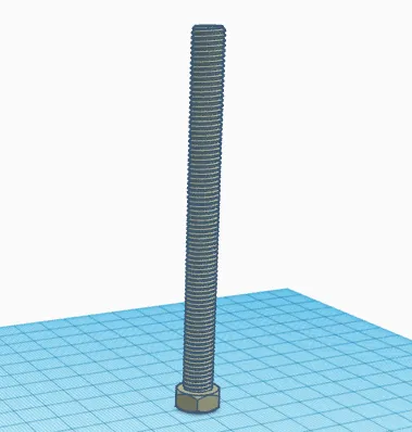M8 Bolt, Extended 100mm by ShortLived | Download free STL model ...