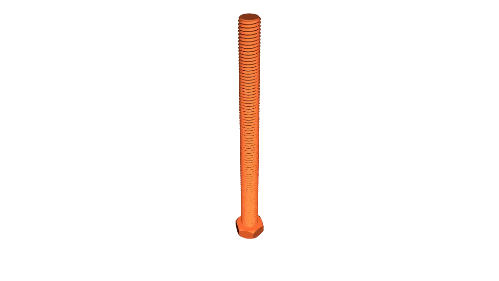 M8 Bolt, Extended 100mm by ShortLived | Download free STL model ...