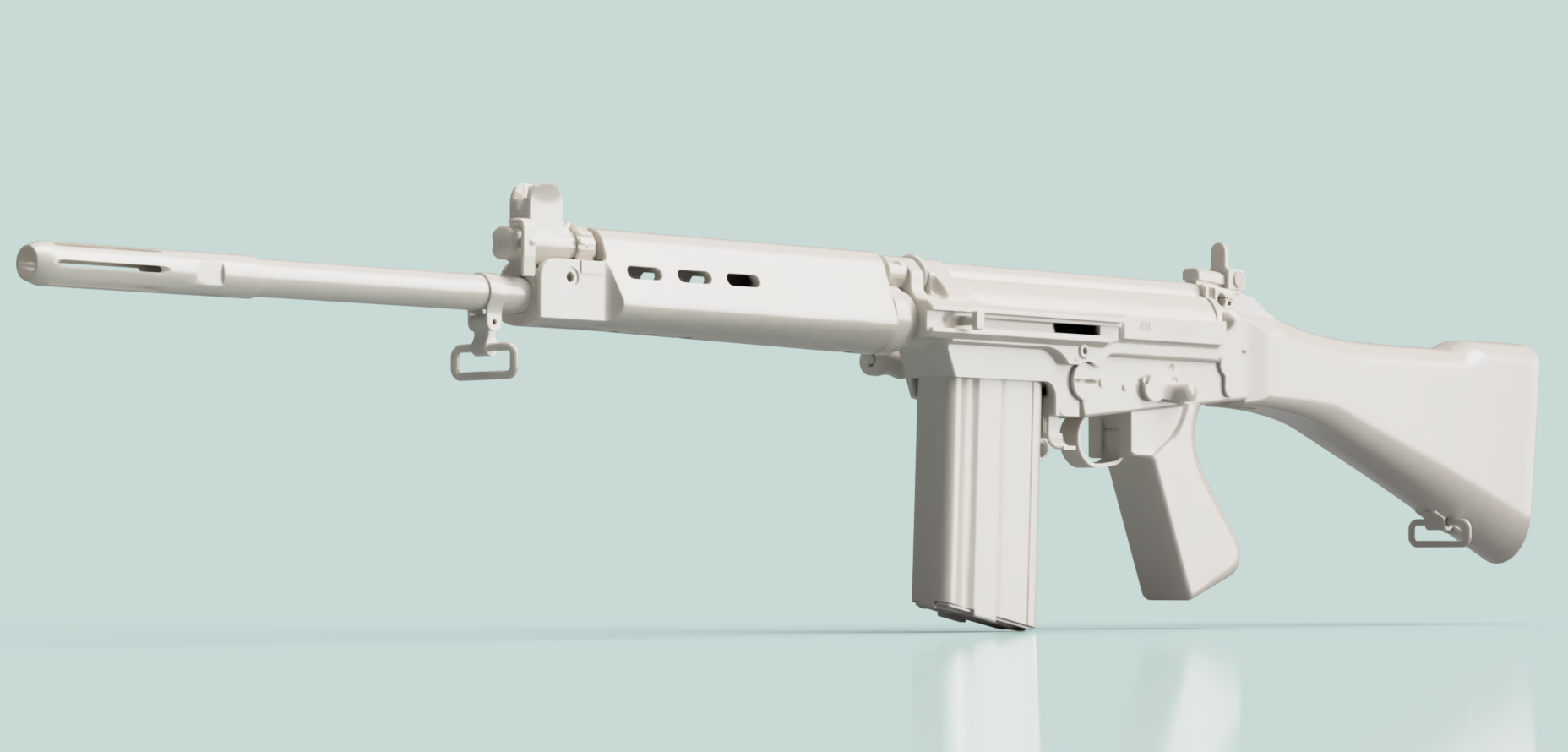 Airsoft/Gel Blaster DSA FN FAL Body (original file by MeowCha ...