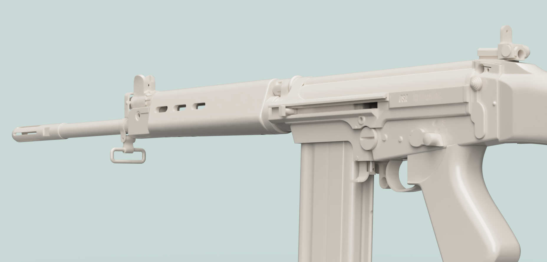 Airsoft/Gel Blaster DSA FN FAL Body (original file by MeowCha ...