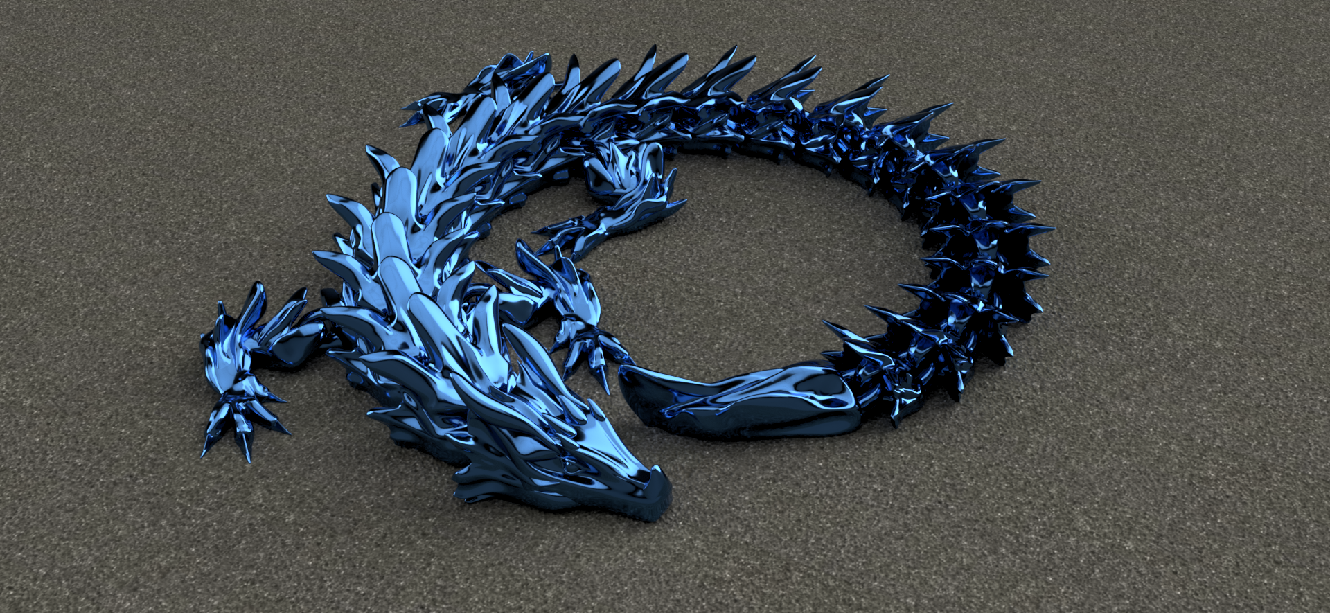 Water Dragon - Articulated Dragon by Bearded Printer | Download free ... Water Dragon - Articulated Dragon by Bearded Printer | Download free ...
