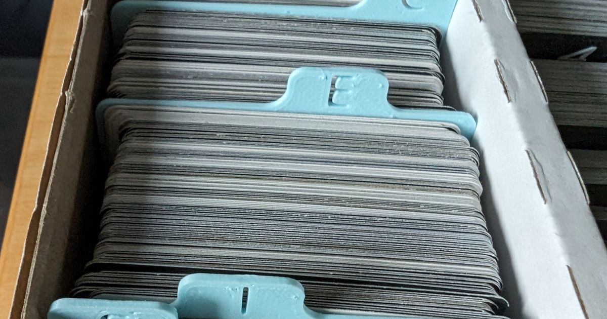 Magic Card Divider for Card Typs by ColdNetsu | Download free STL model ...