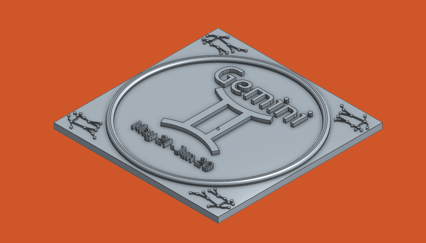 ownMade - Constellation Sign - Gemini by Rieva | Download free STL ...