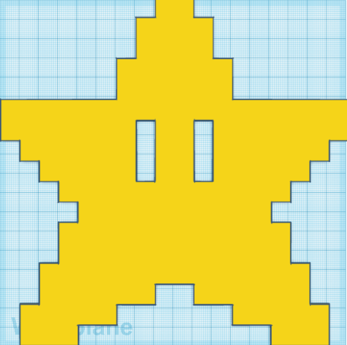 Wall super mario star by Player Xy | Download free STL model ...