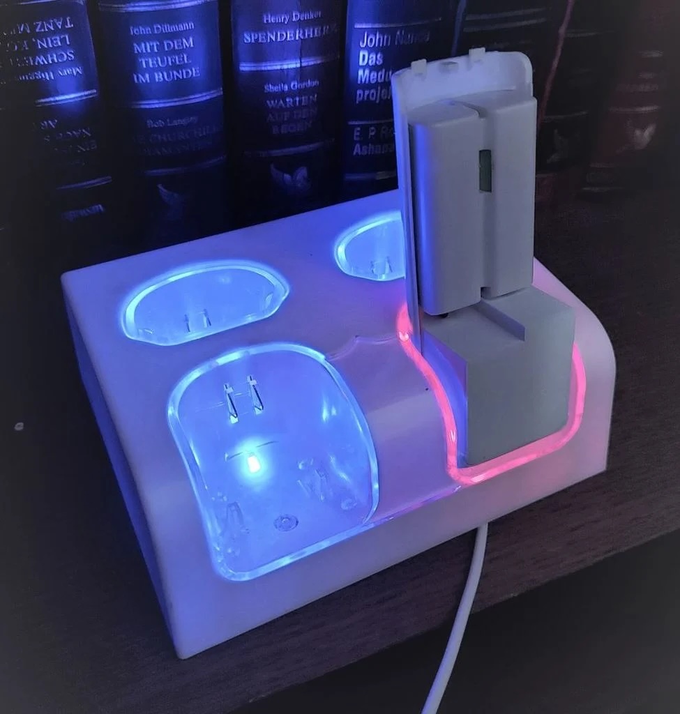 Wii Charging Dock Station Battery Holder by aleguiss | Download free ...