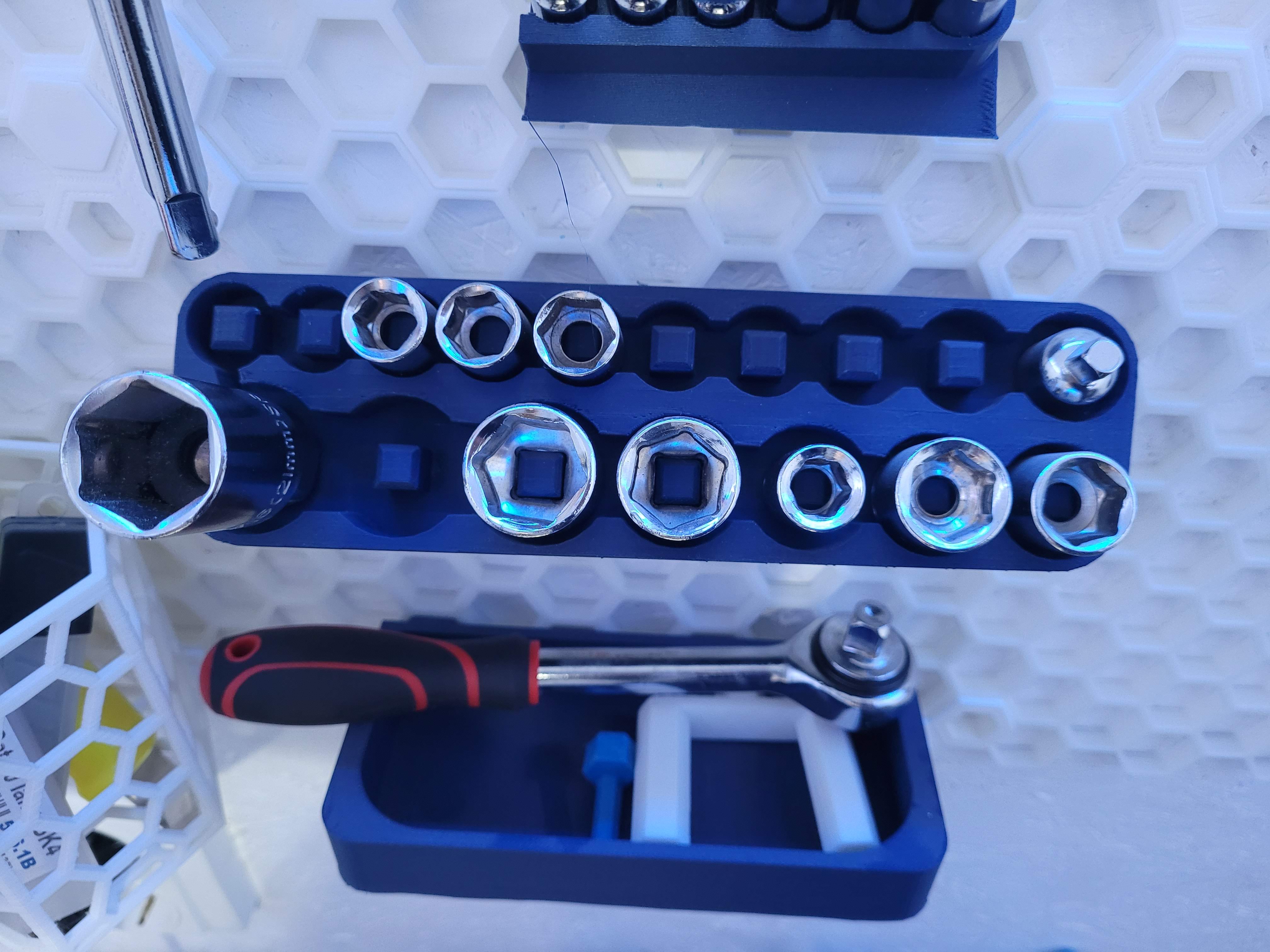 Honeycomb Socket wrench set holder - metric-short-375-6pt-deep by ...