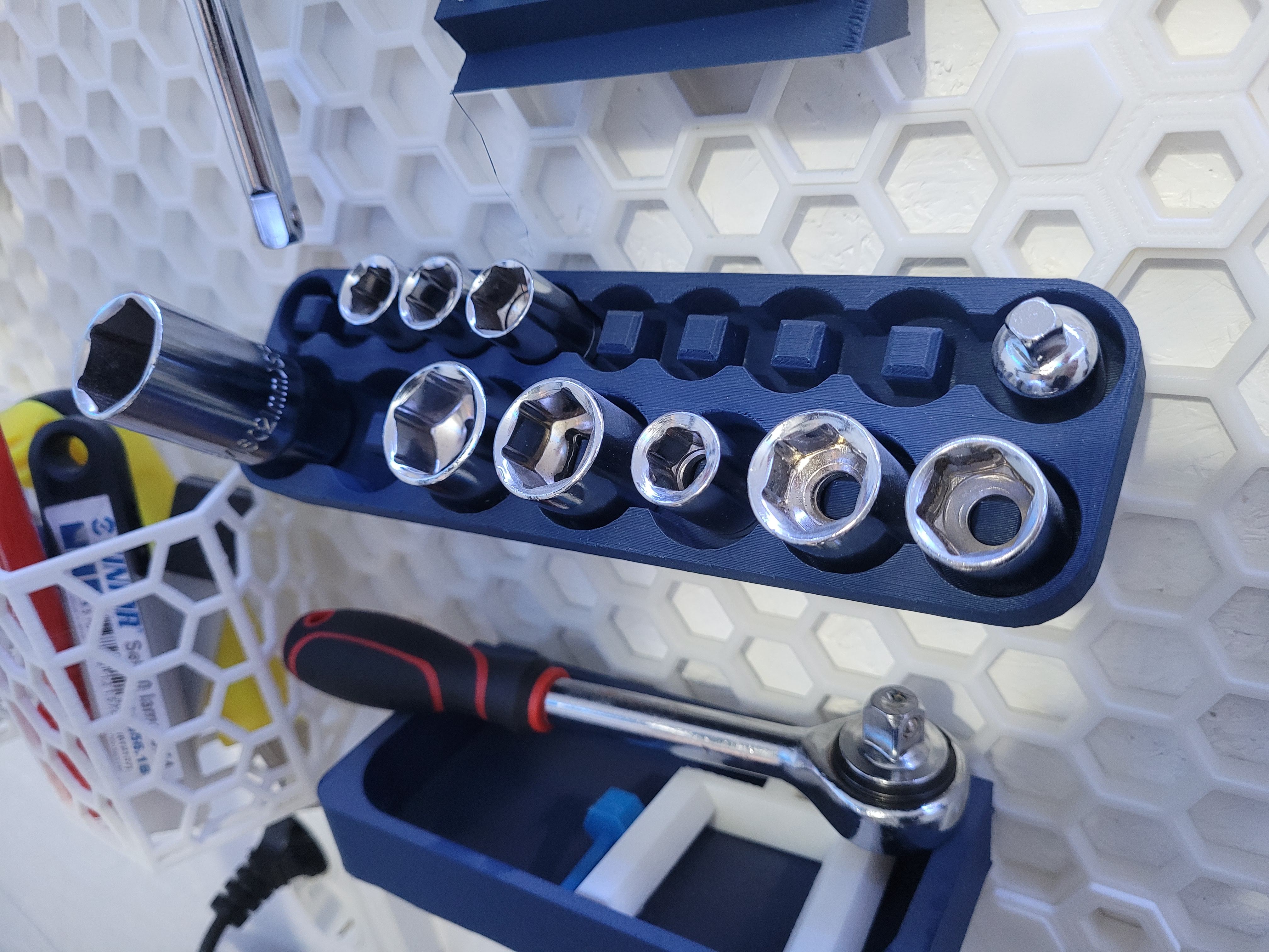 Honeycomb Socket wrench set holder - metric-short-375-6pt-deep by ...