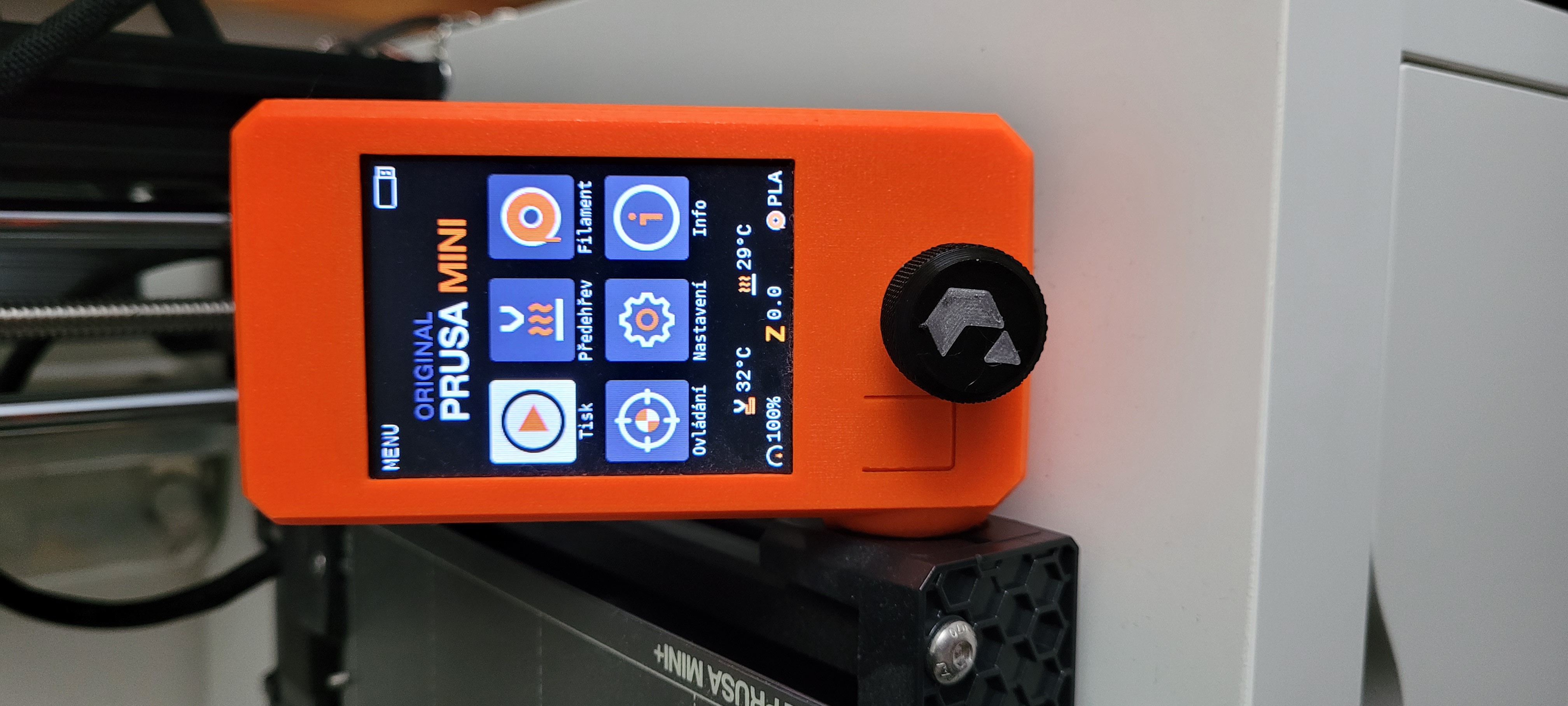 Prusa MINI LCD knob with printables logo by Mourek199 | Download free ...