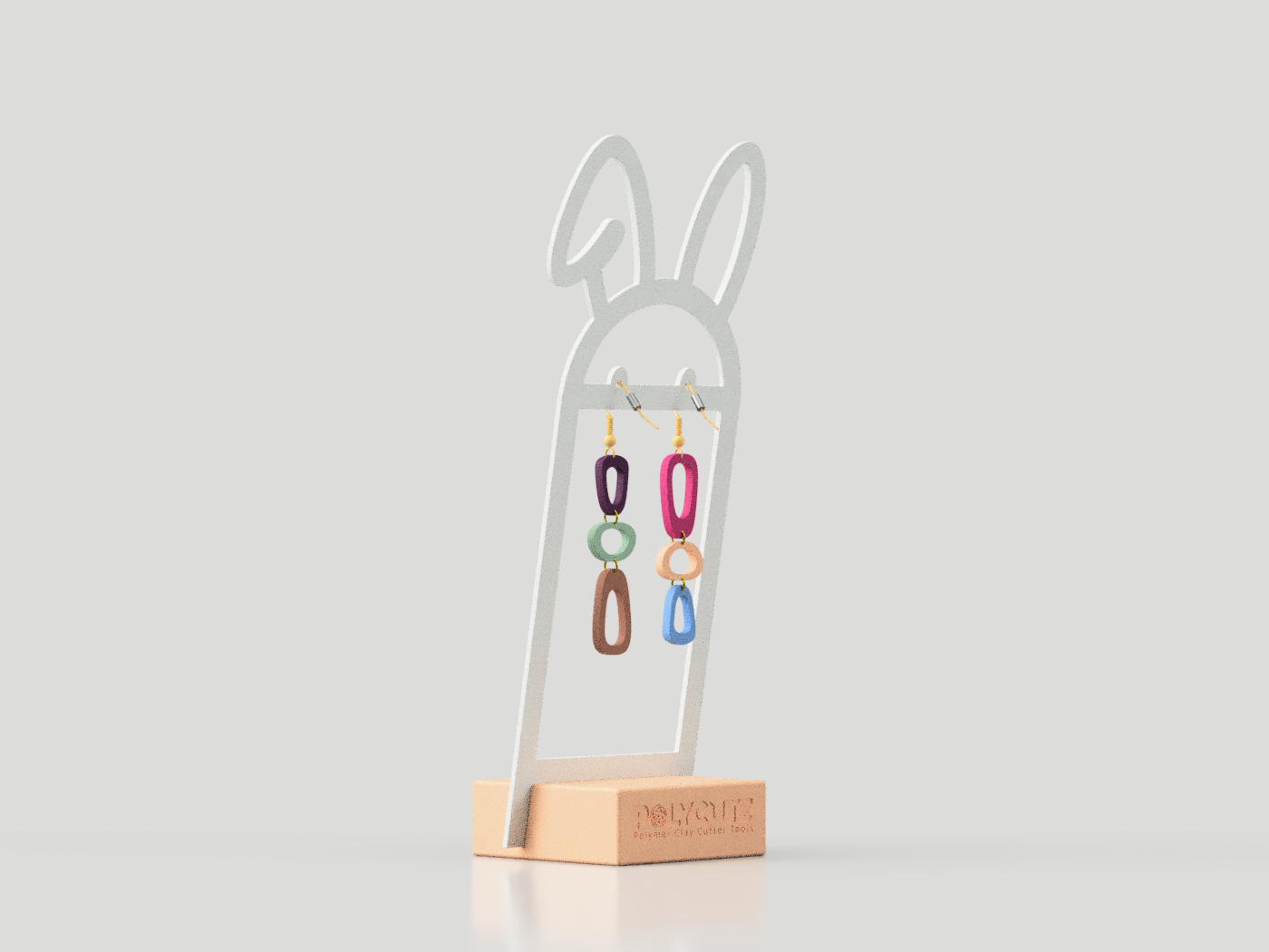 Easter Bunny Earring Display - Earring Holder Stand by POLYCUTZ ...