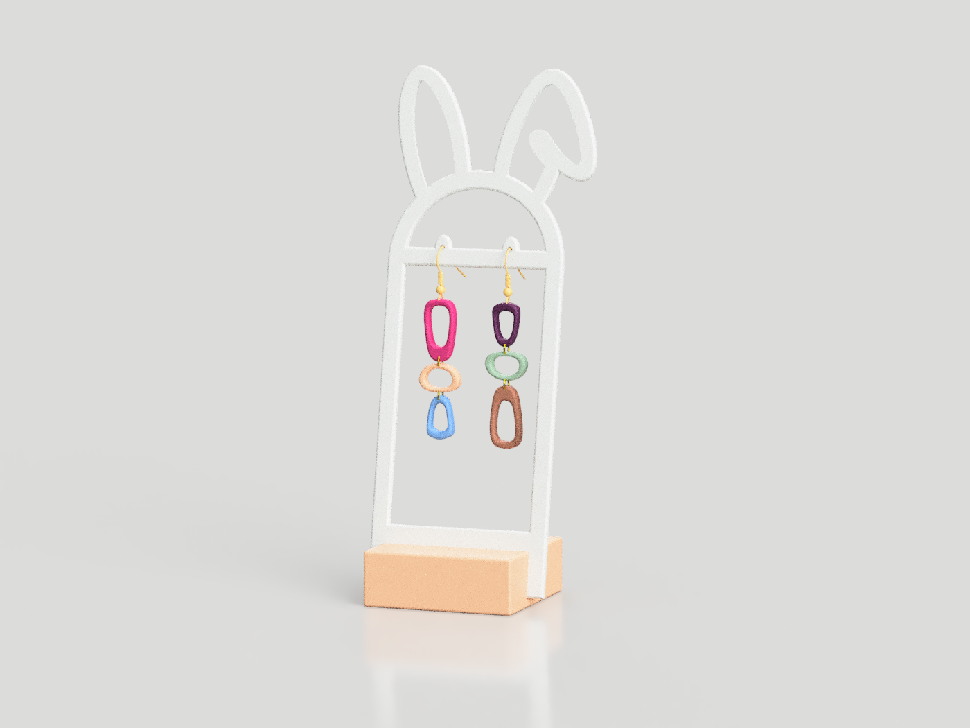 Easter Bunny Earring Display - Earring Holder Stand by POLYCUTZ ...