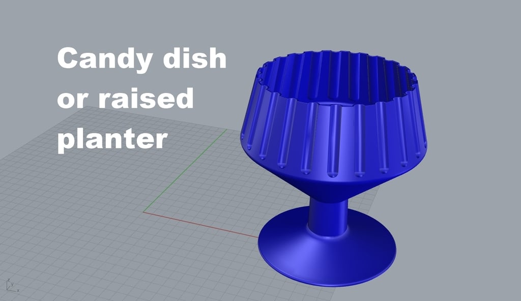 Candy dish or raised planter by Gordyt47 | Download free STL model ...