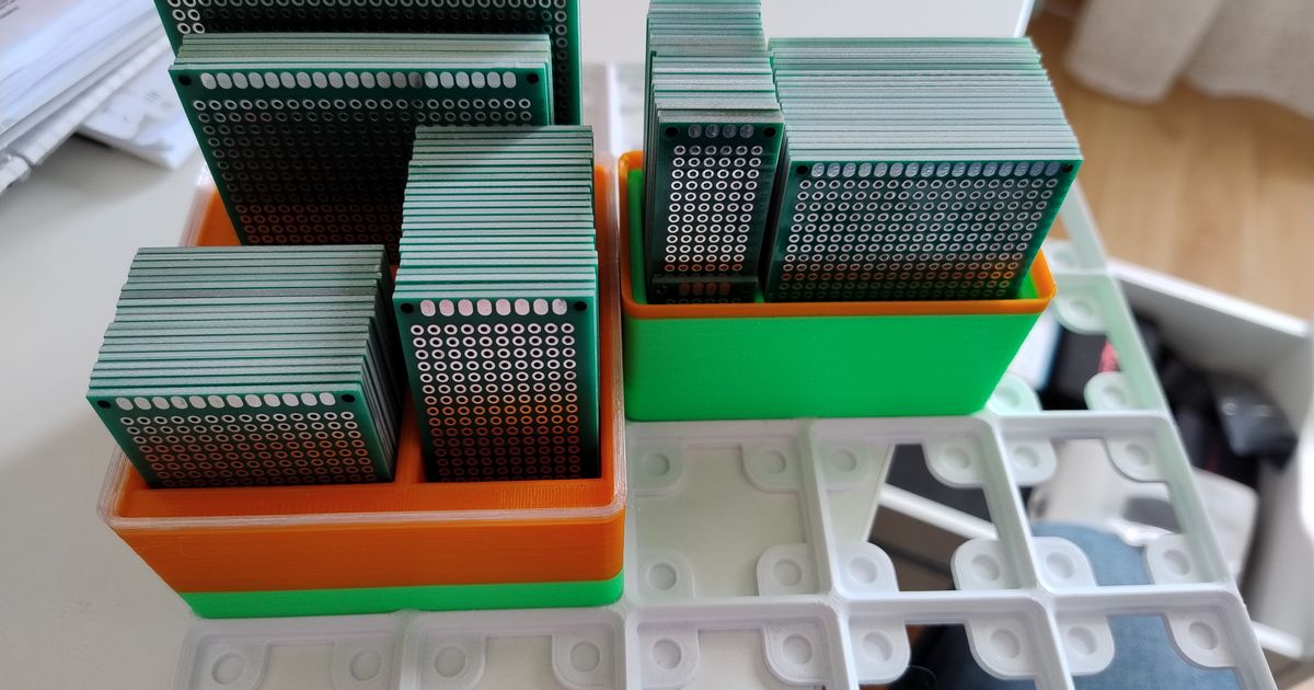 Gridfinity bin for Prototyping PCB set by Groon | Download free STL ...