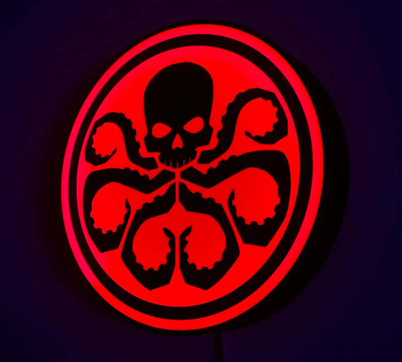 MARVEL HYDRA LED - LIGHTBOX by Klexer | Download free STL model ...
