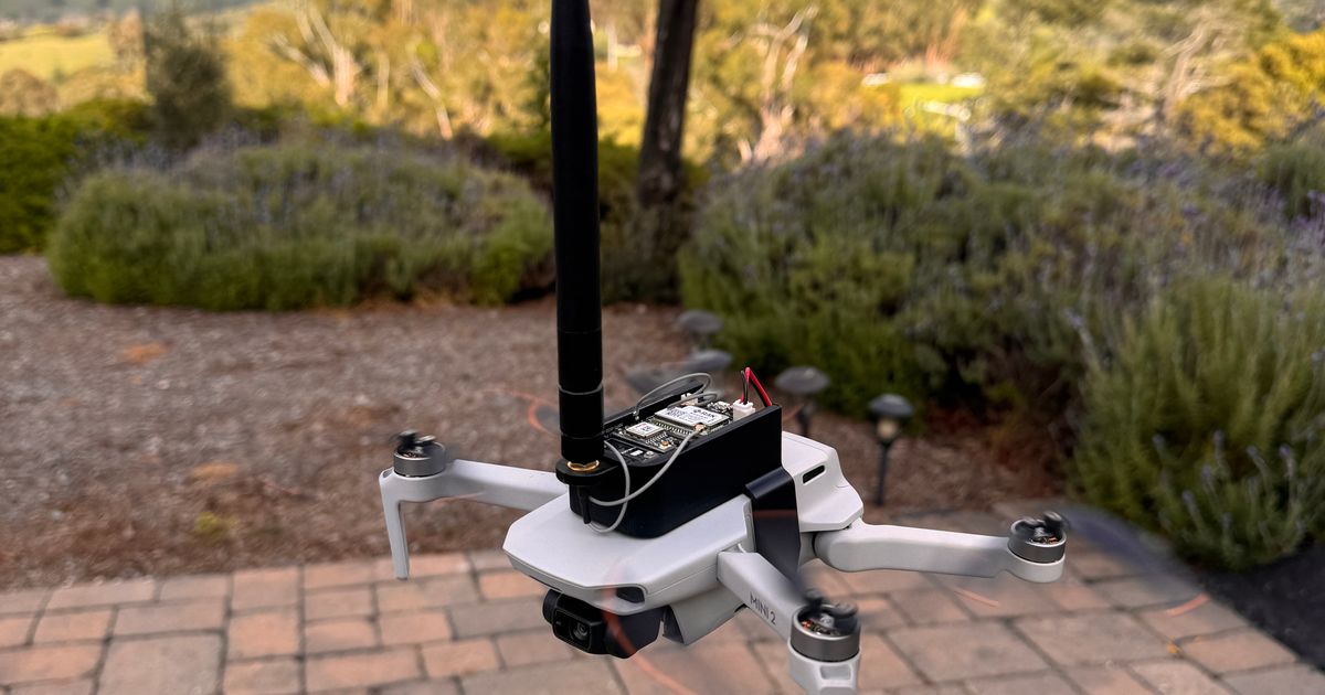 DJI Mini 2 RAK Wizblock Meshtastic mount by zprater1 | Download free ...