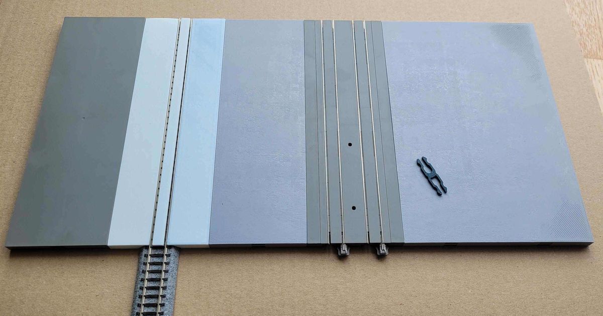 DIY-streetplates for Kato’s Unitram tracks (n-gauge) by Slanjonok ...