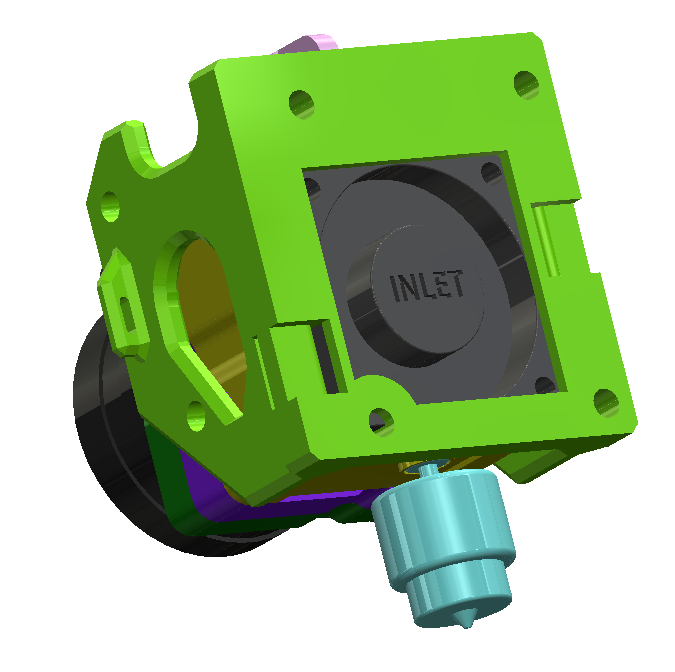 E3D Roto extruder - EVA 3 - Ratrig VCore 3.1 adapter frame by ...