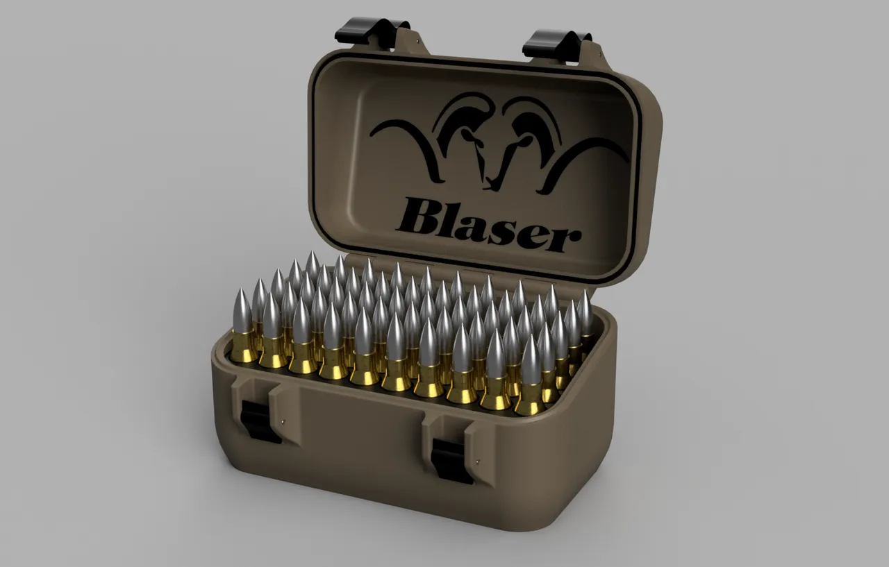 308 Blaser ammo box. New design by Tomson Design | Download free STL ...
