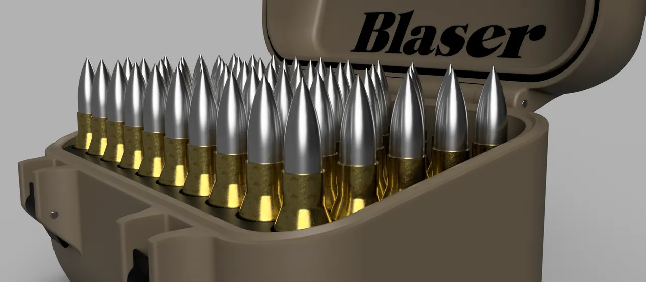 308 Blaser ammo box. New design by Tomson Design | Download free STL ...