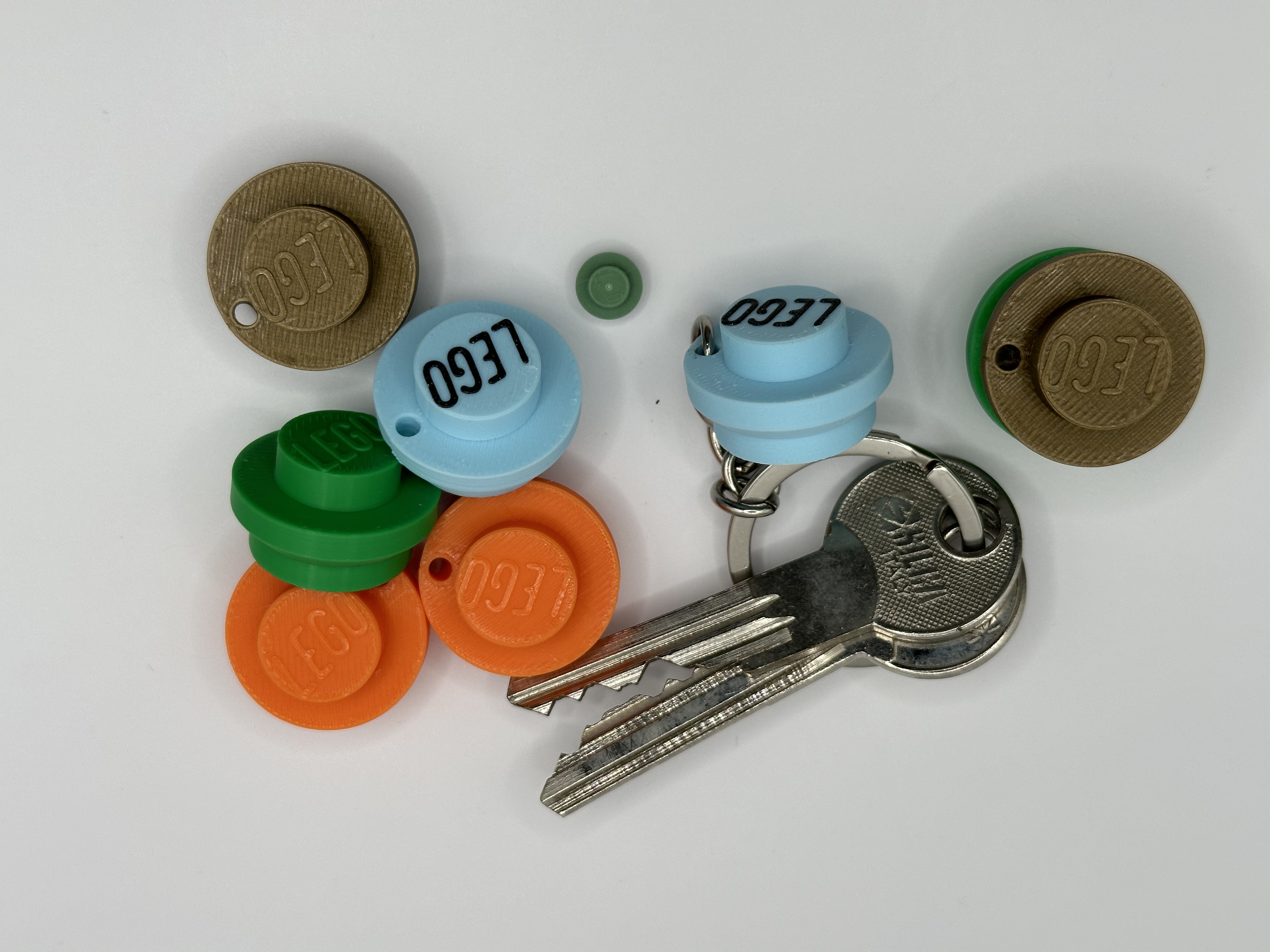 Brick keychain LEGO - stackable by Indibles | Download free STL model ...