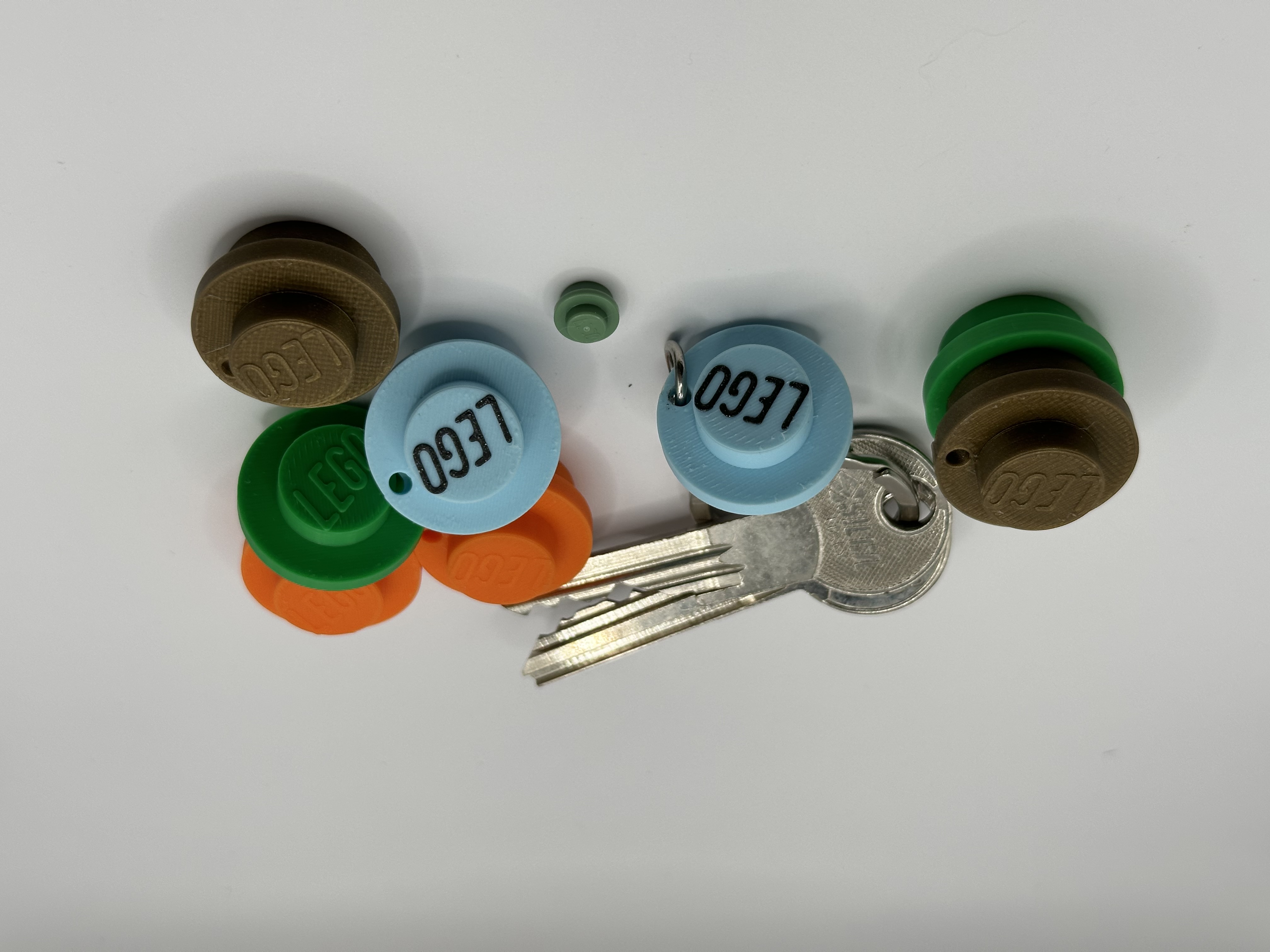 Brick keychain LEGO - stackable by Indibles | Download free STL model ...