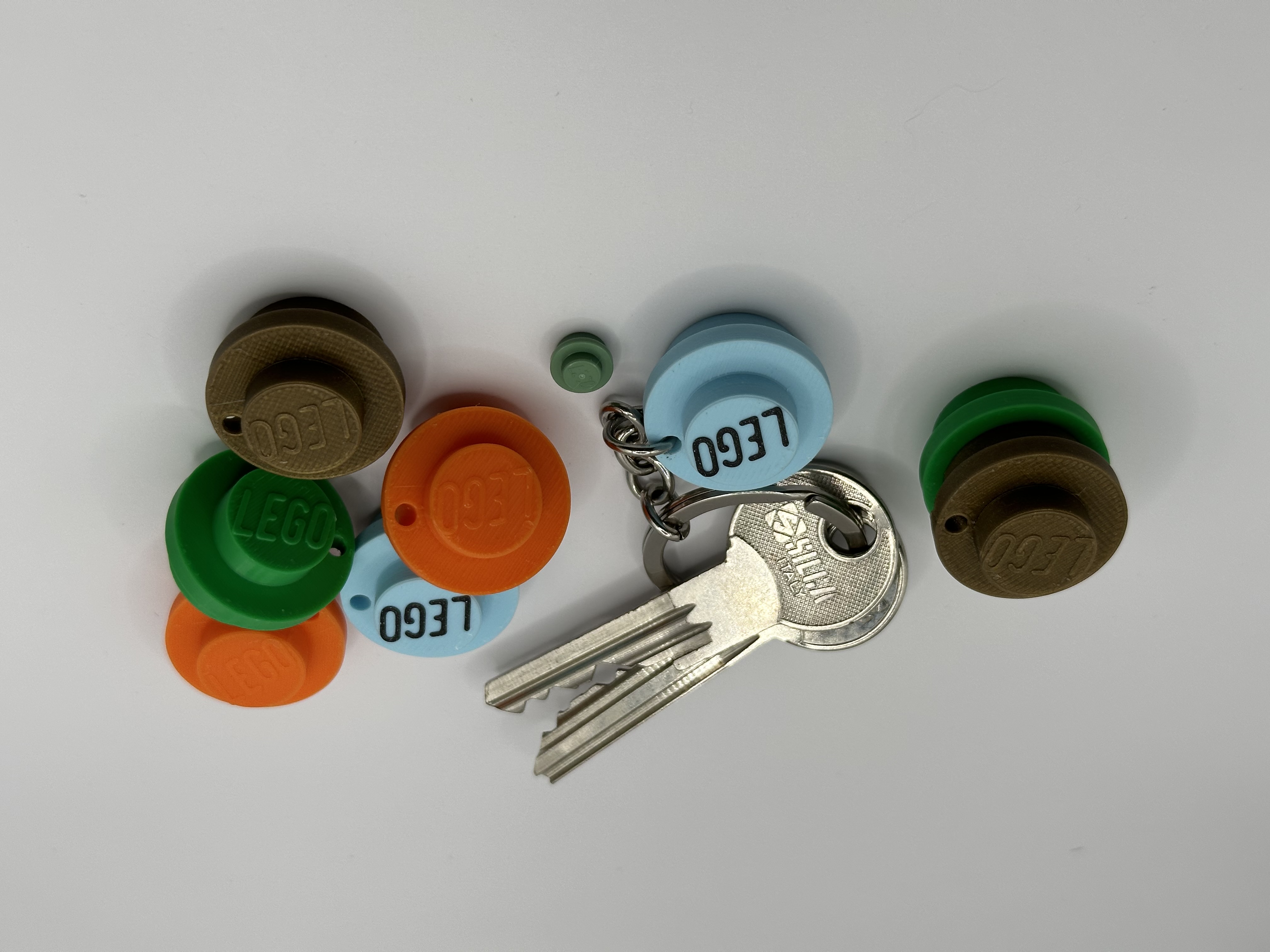 Brick keychain LEGO - stackable by Indibles | Download free STL model ...