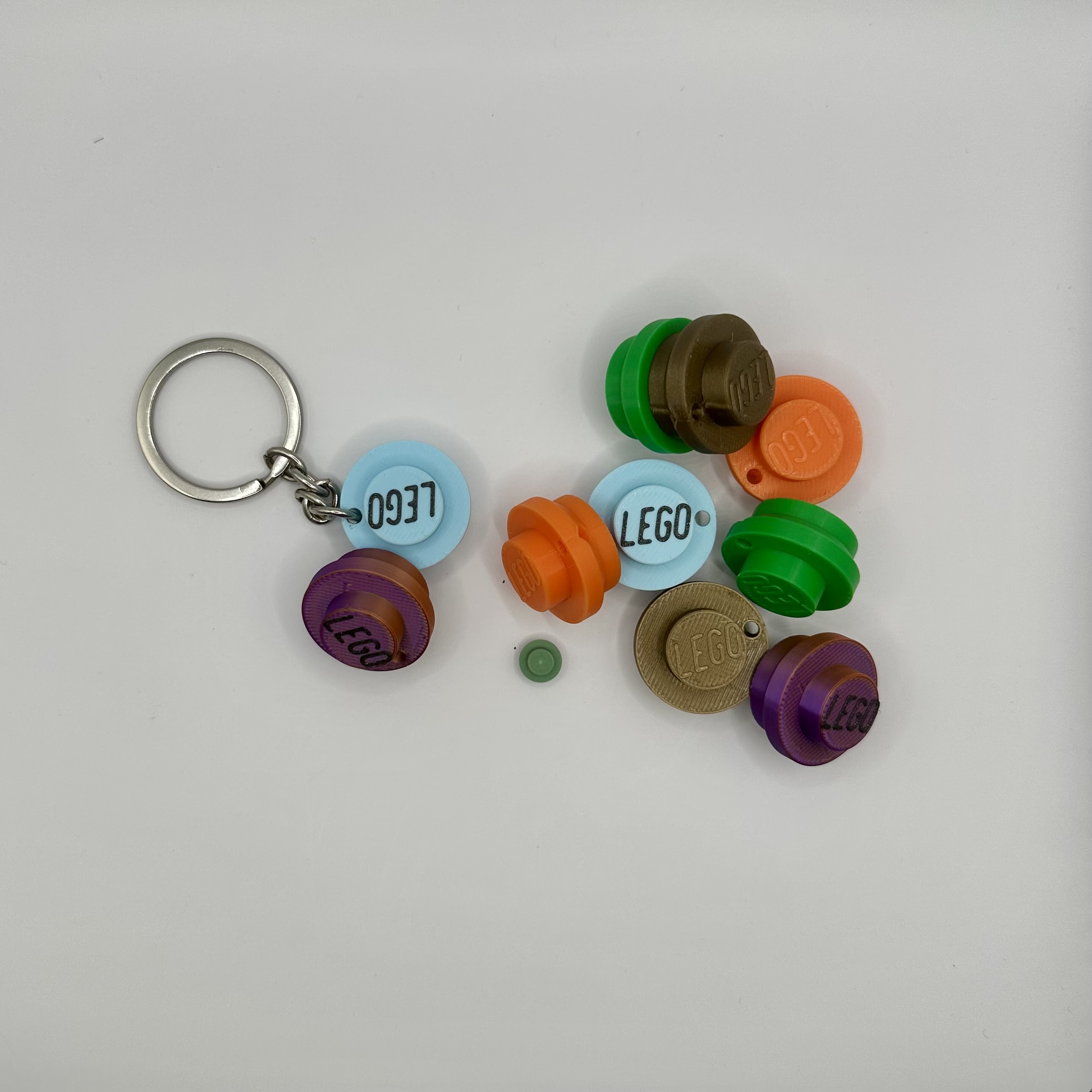 Brick keychain LEGO - stackable by Indibles | Download free STL model ...