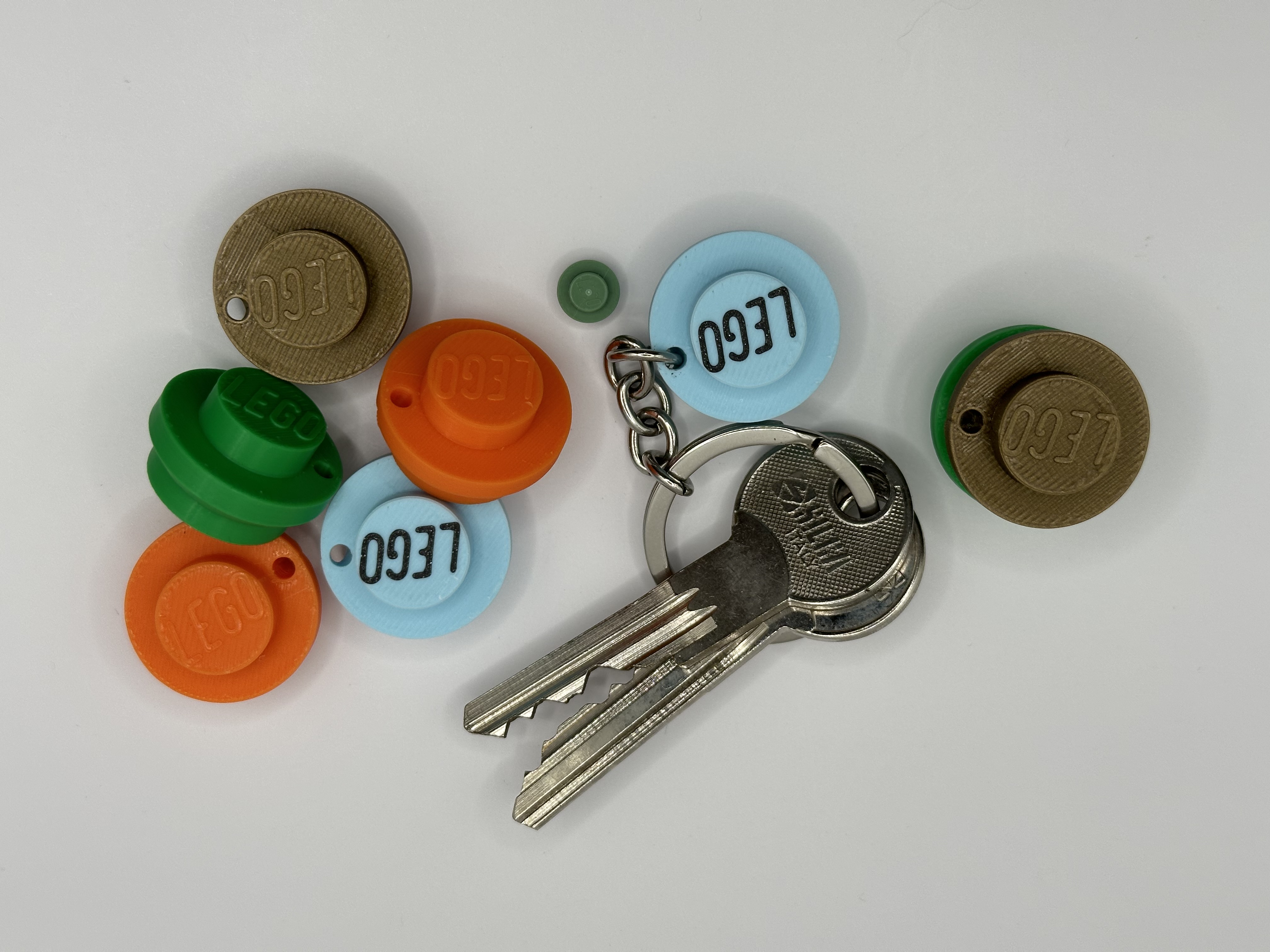 Brick keychain LEGO - stackable by Indibles | Download free STL model ...