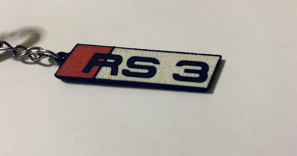 Audi RS3 Keyring by gasper3DP | Download free STL model | Printables.com