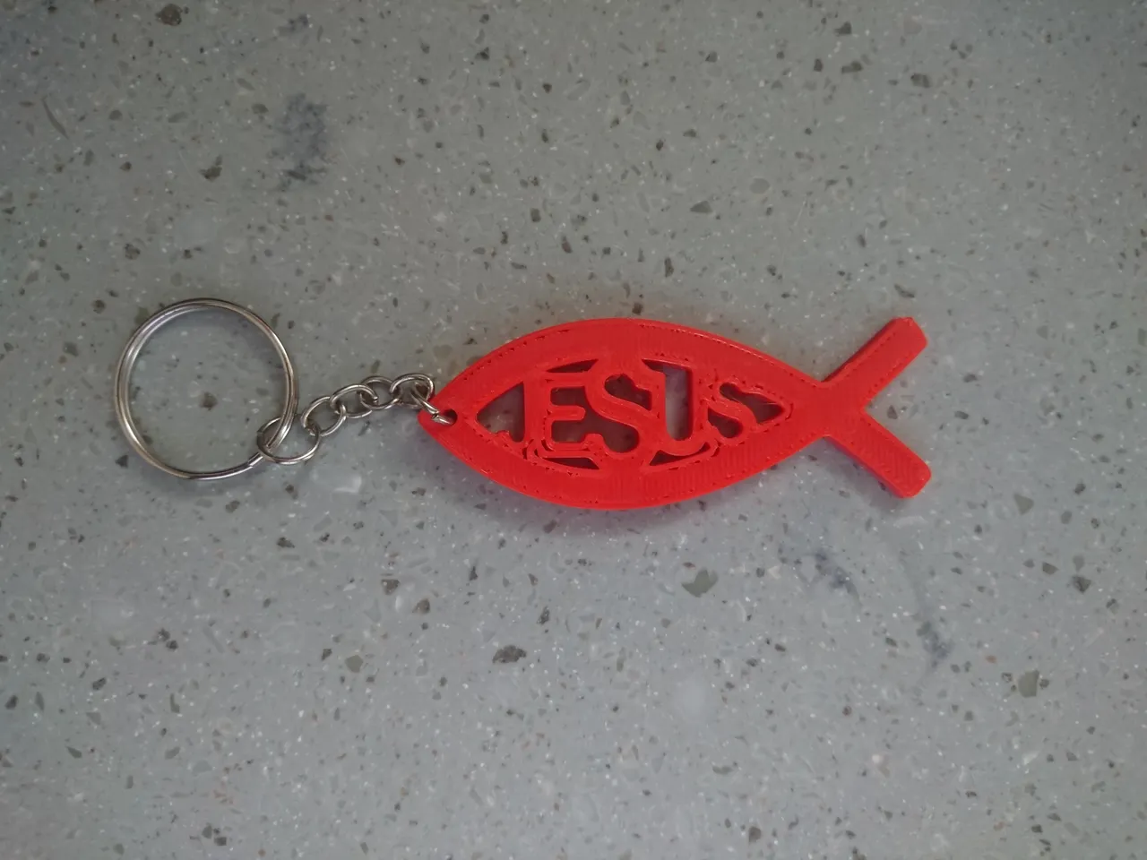 Jesus Fish (Ichthys) Keychain by 3D Projects | Download free STL model ...