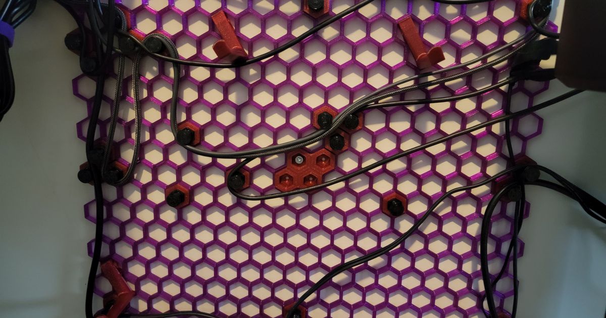 HSW Cable Organizer Peg Board Style by Drexoll | Download free STL ...