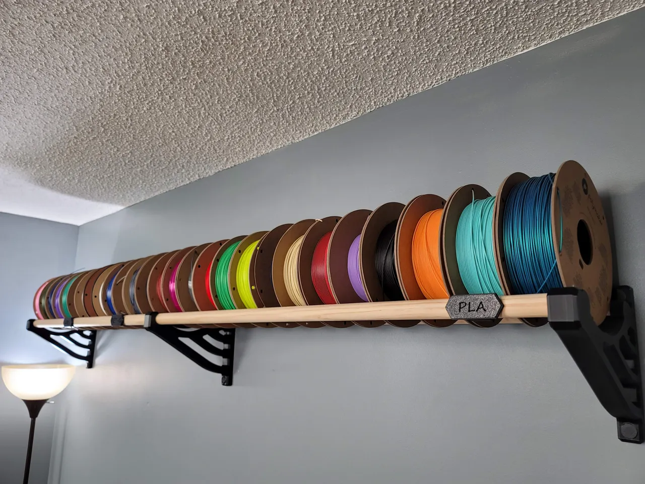 Filament Shelf Brackets - 1 Inch Dowel Rod by UB3D | Download free STL ...