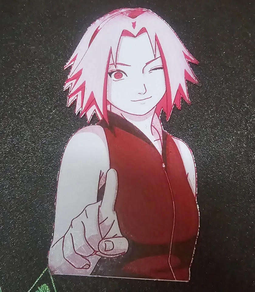 Sakura Haruno Naruto manga and anime series Filament Painting Hueforge ...