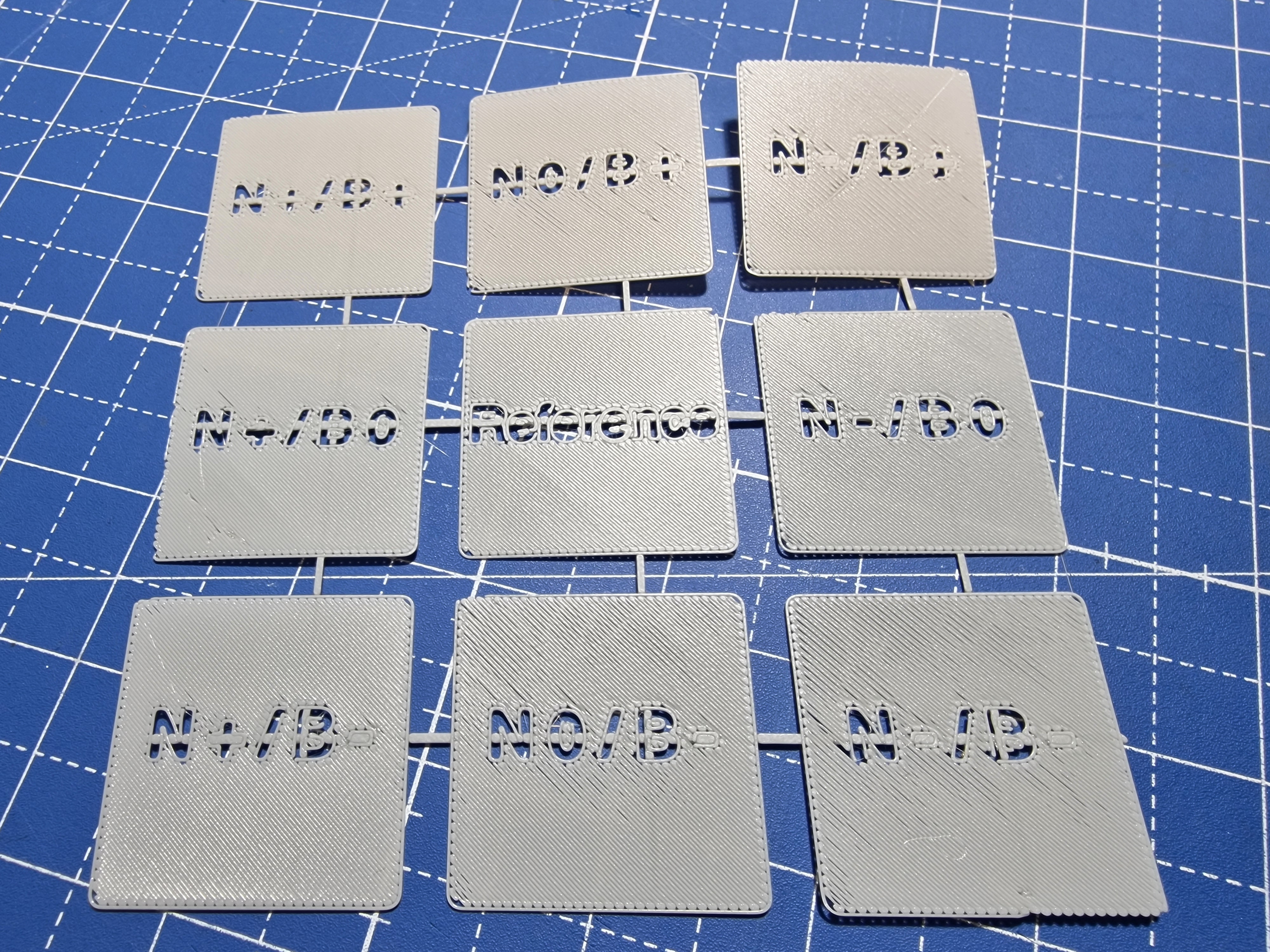 9 in 1 Temperature First Layer Calibration Matrix - 3x Bed and 3x ...