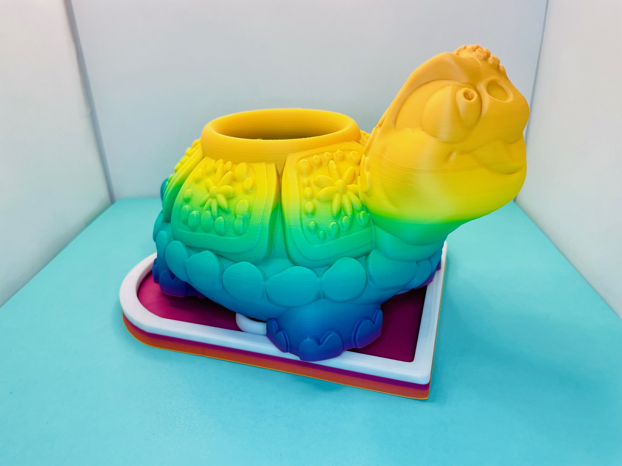 Turtle Planter with Drip Tray by FunFam3D | Download free STL model ...